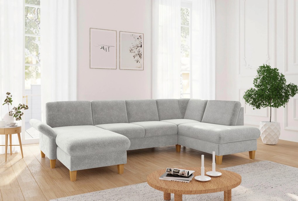 XXXLutz SEDACÍ SOUPRAVA, textil, světle šedá Sit & More - Sedací soupravy - 00014401611T