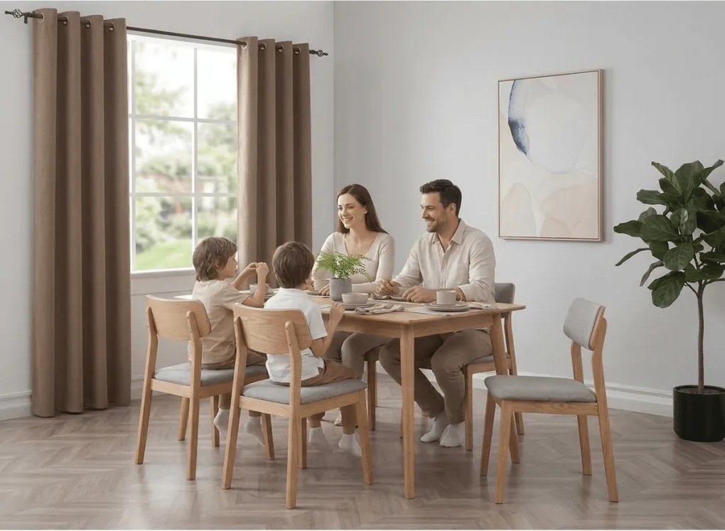 Zatemňovací závěs DUNES VELVET 140x250 cm, béžovohnědý Zavěšení: Řasící páska