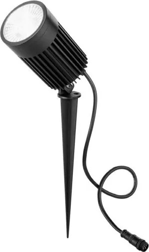 FAN LED-TARGET-30-24V Venkovní reflektor LED TARGET DC24 V černá hliník 30 W 468 lm RGBW IP67 7,8x12,3 cm - FANEUROPE