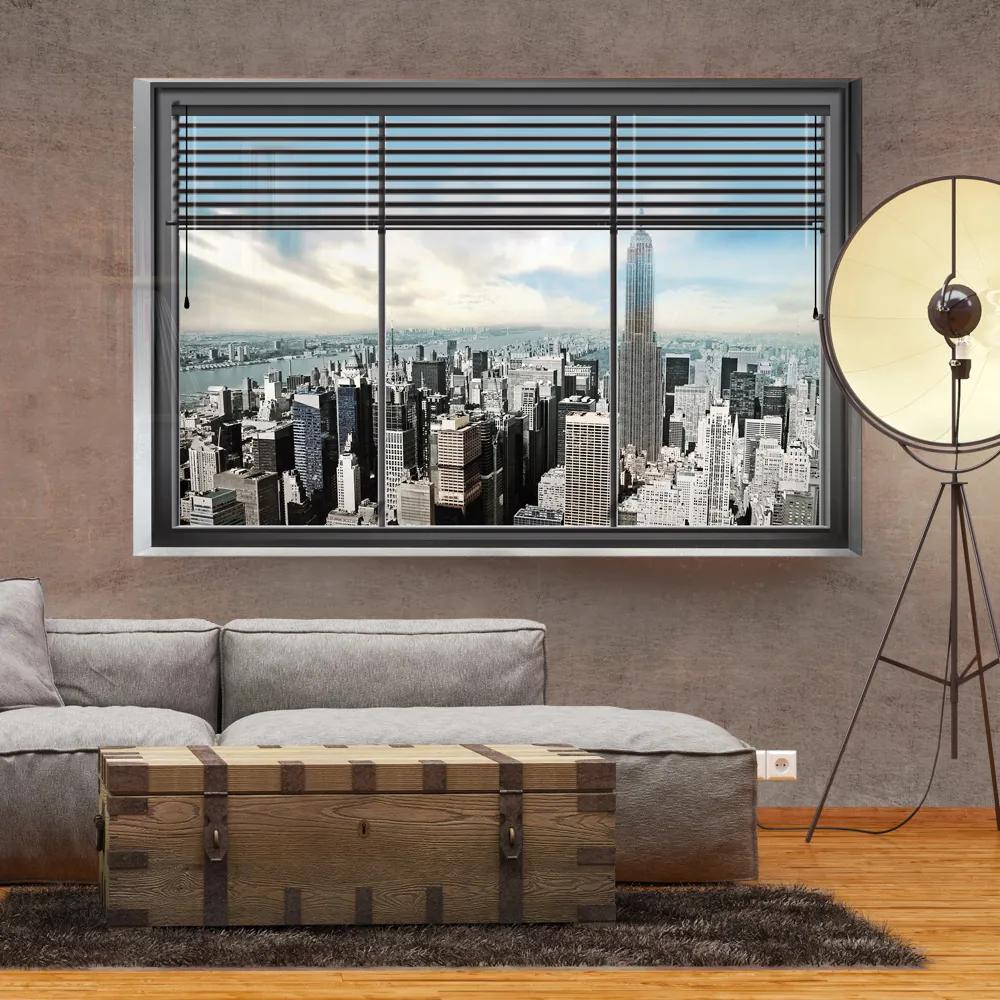 Fototapeta - New York okno 250x175 + zdarma lepidlo