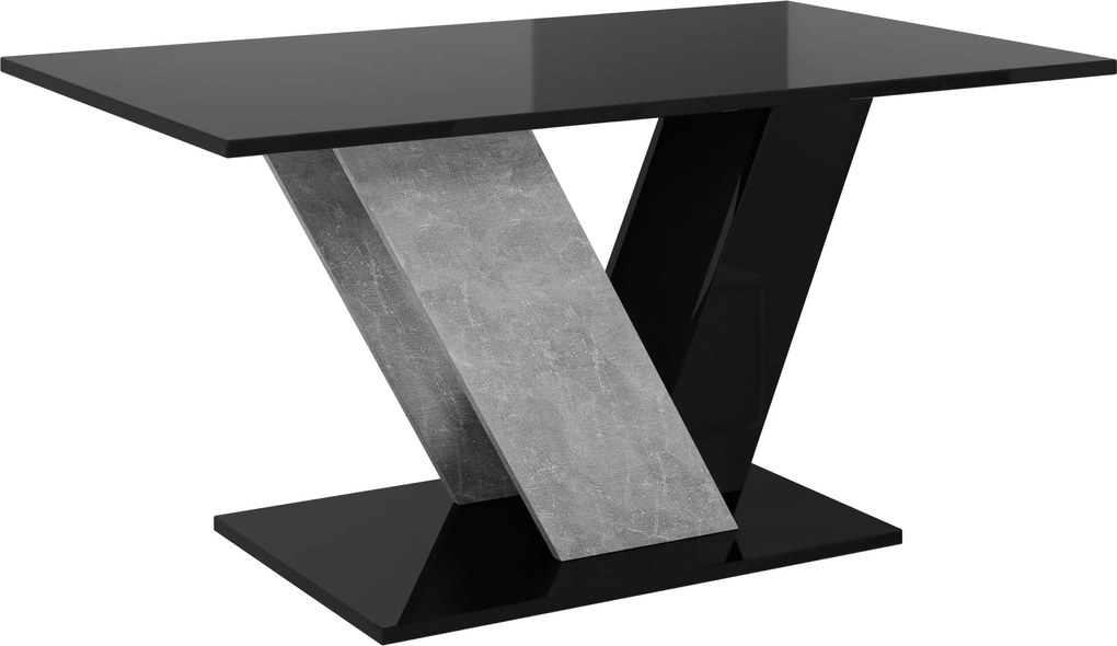 Prospero Konferenční stolek DUBAJ Kombinace barev: dubai coffee table royal marble černý lesk