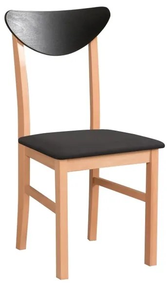 Drewmix jídelní židle LEO 2 dřevo: černá, potahový materiál: látka, opěradlo: grafit