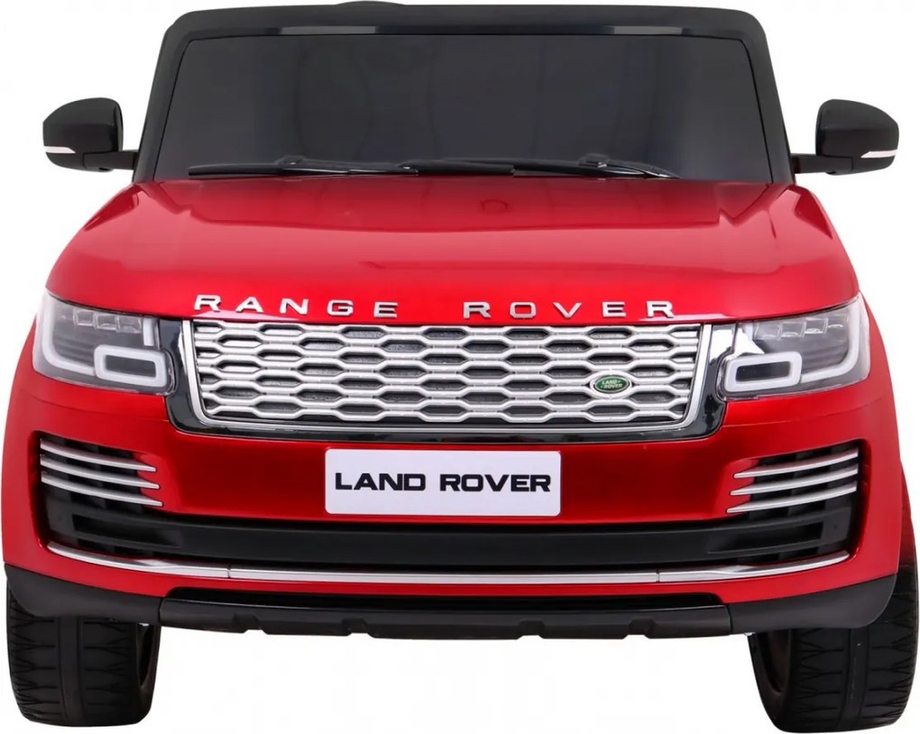 Ramiz Range Rover HSE lakované dětské auto pro 2 děti červené SUV + ovladač na dálkové ovládání + audio panel