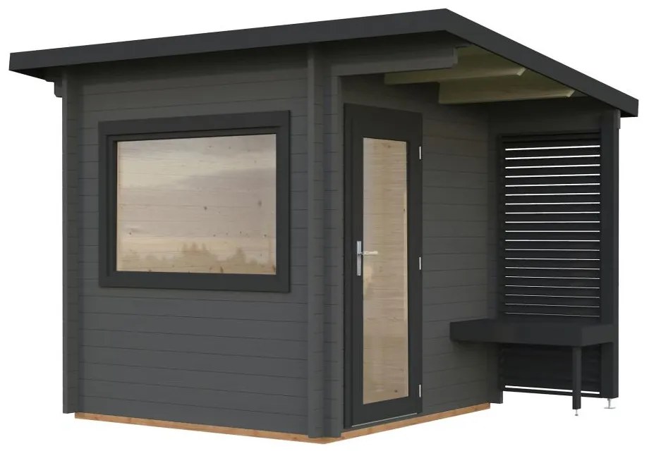 Sauna PALMAKO SANNA 4,1 m² outdoor Barva: Světlé šedá + antracit
