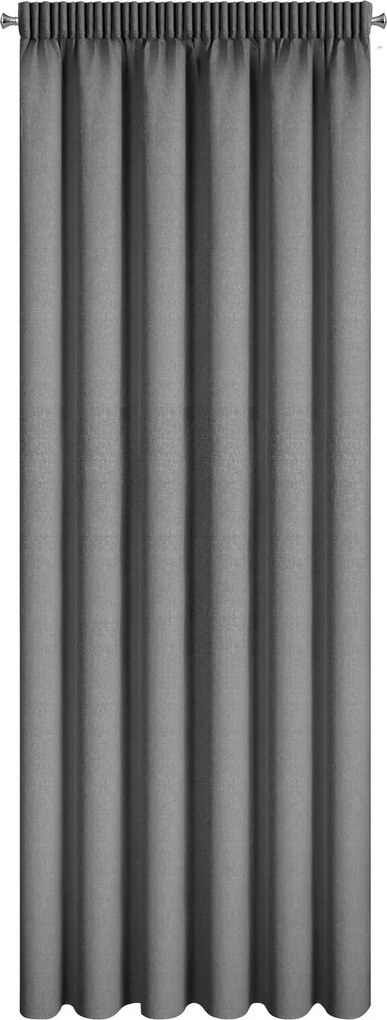 ZATEMŇOVACÍ ZÁVĚS (100%) NA PÁSCE ZOEY 140X270 CM ŠEDÝ