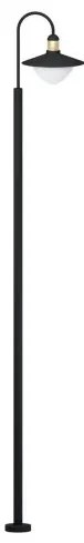 Eglo 97287 SIRMIONE - Venkovní stojací svítidlo IP44 v černé barvě 1 x E27, 120cm