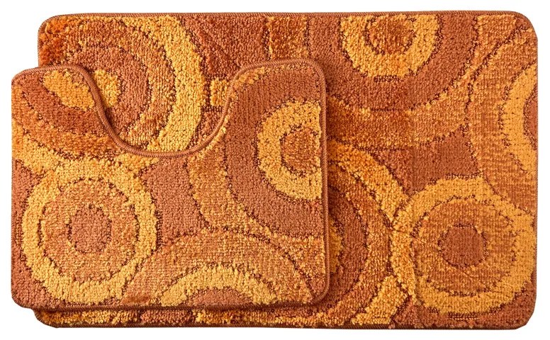 Ervi koupelnová předložka oranžová CLC Comfort,2 set