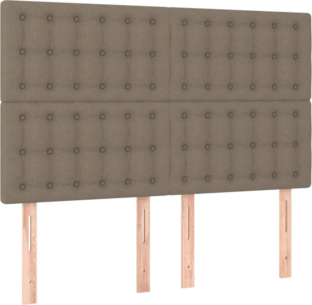 Box spring postel s matrací taupe 140x190 cm textil 3136913