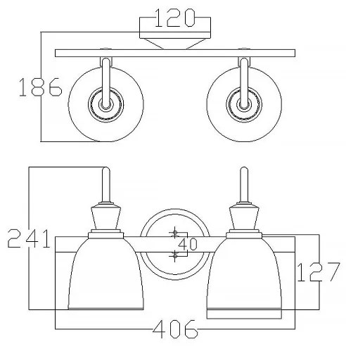 Elstead KL-CORA2-BATH - LED Koupelnové nástěnné svítidlo CORA 2xG9/3W/230V IP44