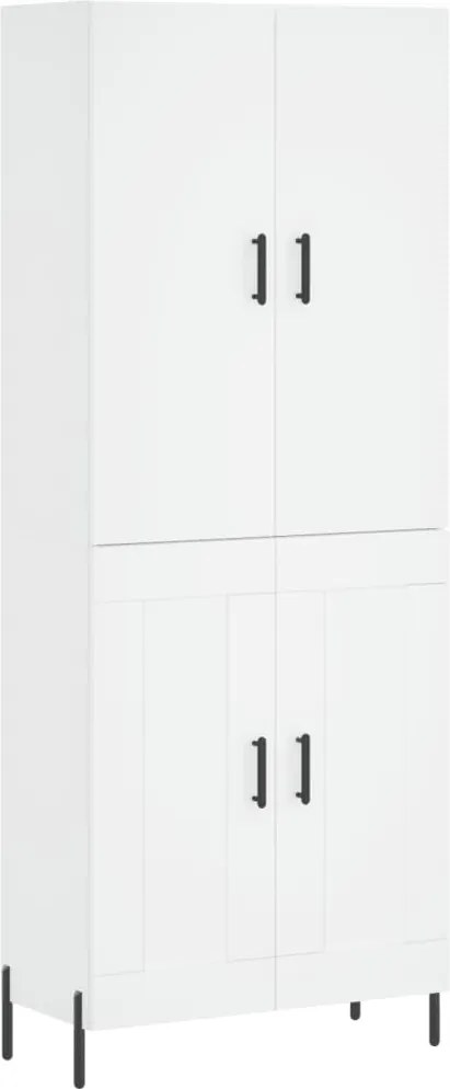 Skříň highboard bílá 69,5 x 34 x 180 cm kompozitní dřevo 3195795