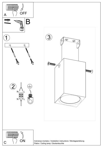 Sollux SL.1040 - Bodové svítidlo KEKE 1xGU10/40W/230V 10 cm dub