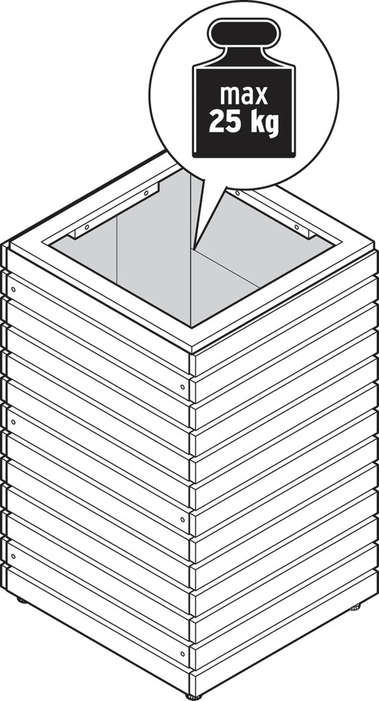 Tchibo - Truhlíky »Tinus« - barva: hnědá