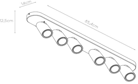 Lucide 23954/31/31 - LED Bodové svítidlo XYRUS 6xGU10/5W/230V bílá