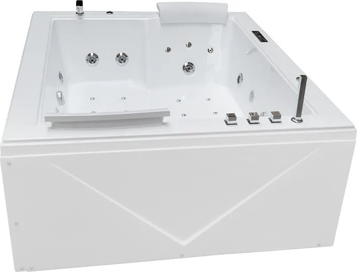 BPS-koupelny Hydromasážní vana DIABLO 666 II 180x150 s ohřevem vody