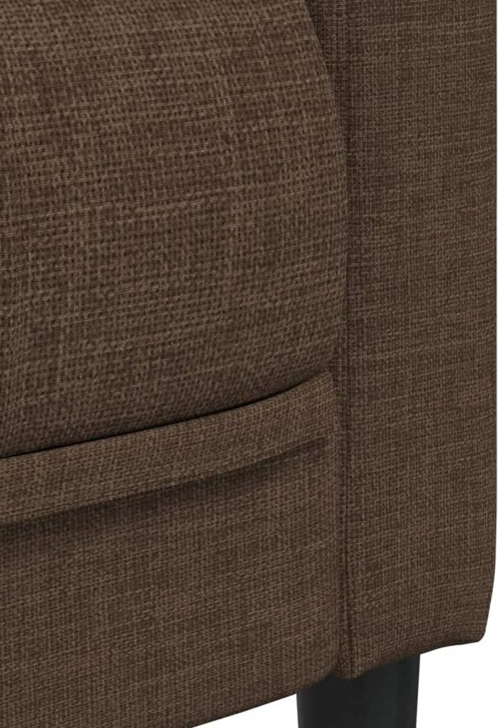 2dílná sedací souprava hnědá textil 3209246