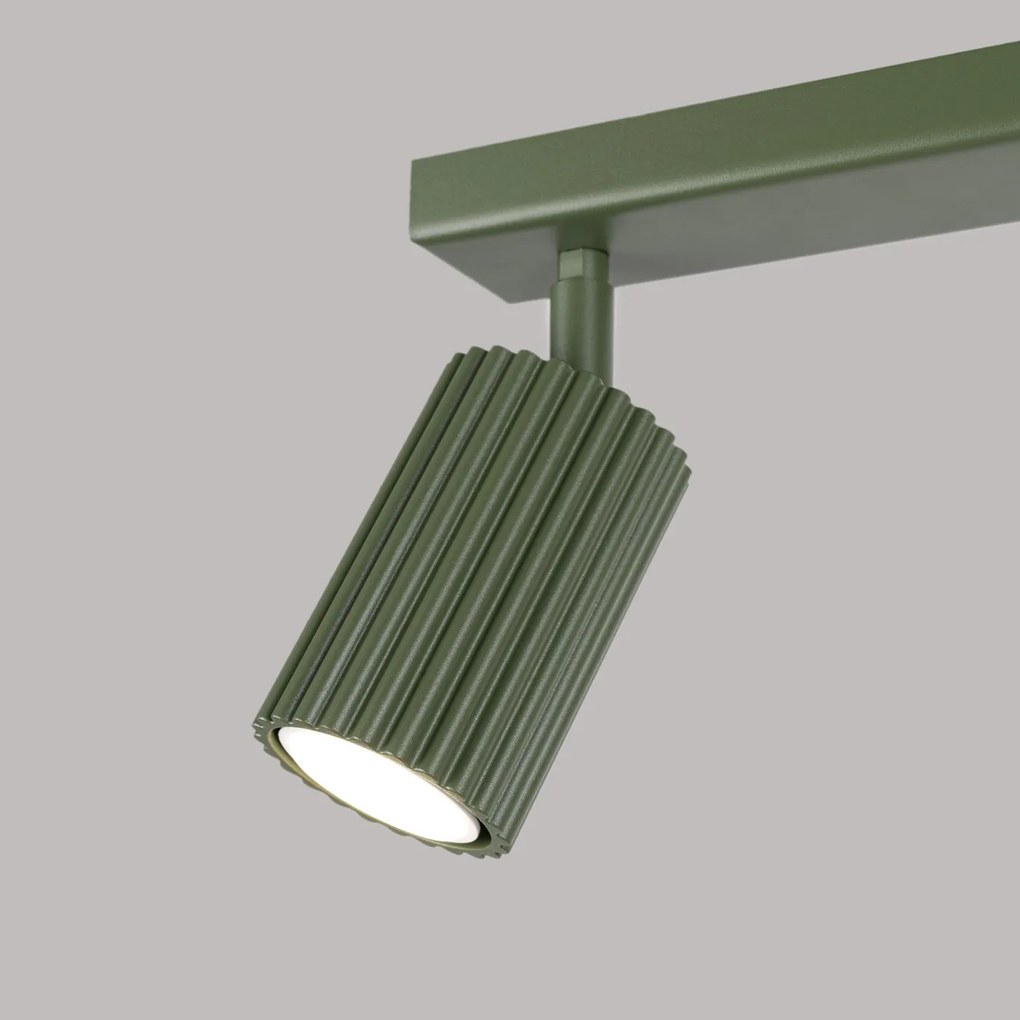 Sollux Lighting Stropní svítidlo KARBON 2 olivově zelené