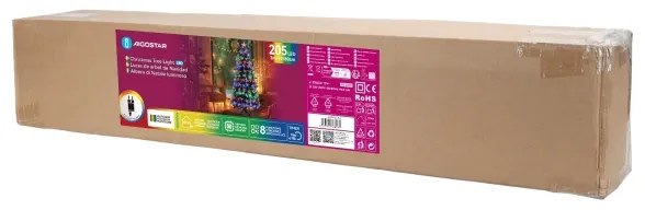 Aigostar - LED RGBY Ven. ván. stromek 205xLED/6W/230V/8 funkcí  180cm IP44