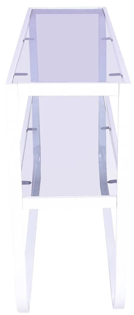 Odkládací stolek Rocker, bílý, 30x110