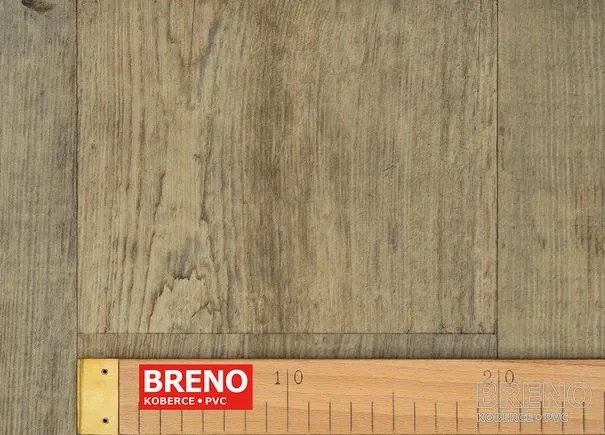 Breno PVC LINETEX Argentina 542 – dřevo se šedými tóny, šíře 200 cm