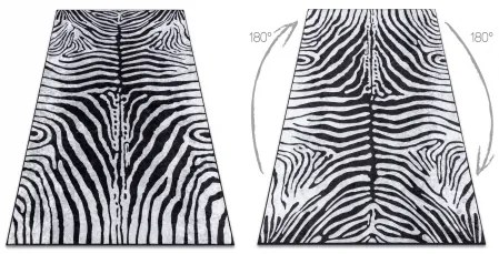 MIRO 51331.803 mycí kobereček Zebra protiskluz - černý / bílá