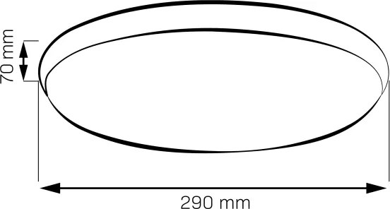 LED Stropní svítidlo LIBRA LED/15W/230V 4000K pr. 29 cm zlatá