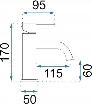Rea Lungo, nízká umyvadlová baterie, bílá, REA-B4401