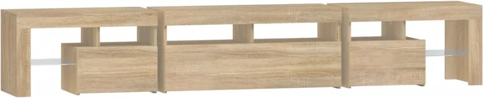 TV skříňka s LED osvětlením dub sonoma 230x36,5x40 cm 3152788