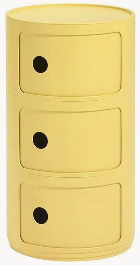 Designový odkládací stolek Componibili, 3 moduly