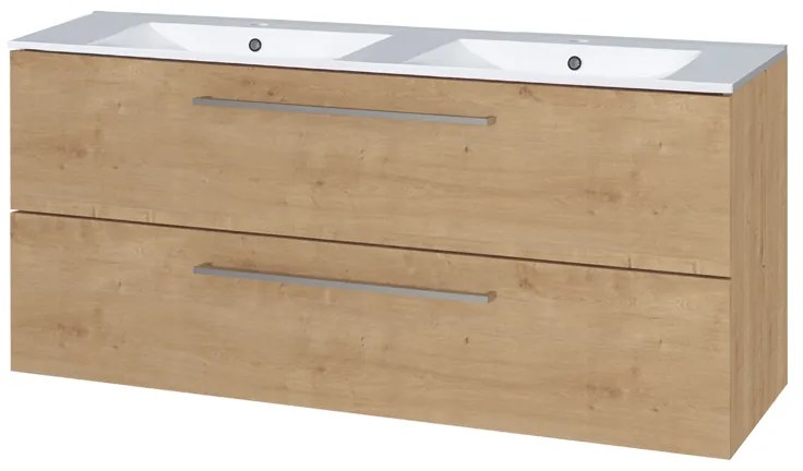 Mereo Mereo, Bino, koupelnová skříňka s keramickým umyvadlem 121 cm, CN623