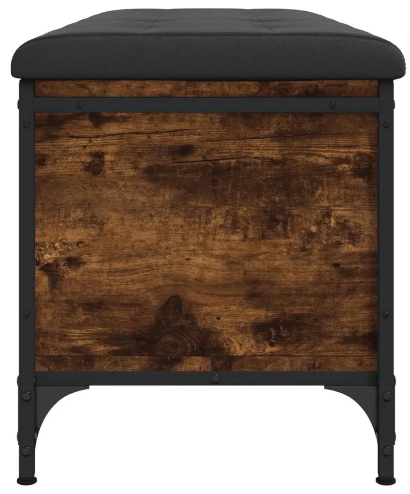 Úložná lavice kouřový dub 102 x 42 x 45 cm kompozitní dřevo