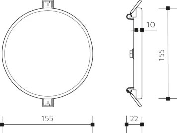 LED podhledové svítidlo Panlux ROUND 12W IP66 3000K PN14100007