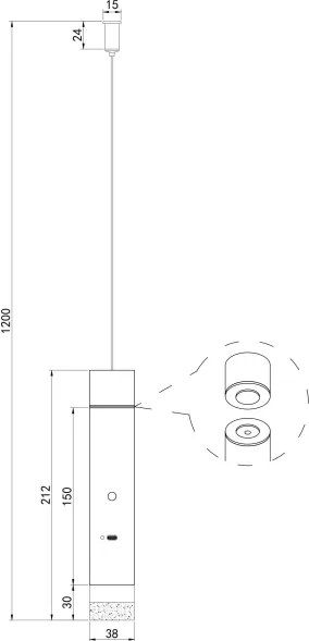 Globo 16060 - LED Stm dotyk nabíjecí svítidlo 2v1 PELO LED/2W/230/5V černá