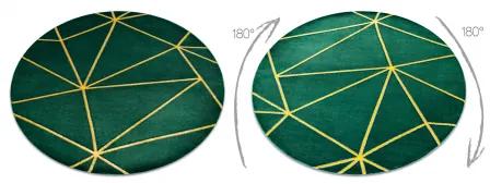 koberec kulatý EMERALD výhradní 1013 glamour, stylový geometrický lah velikost kruh 120 cm | krásné koberce cz