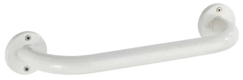 Bílý nástěnný držák na ručníky Wenko Basic, 30 cm