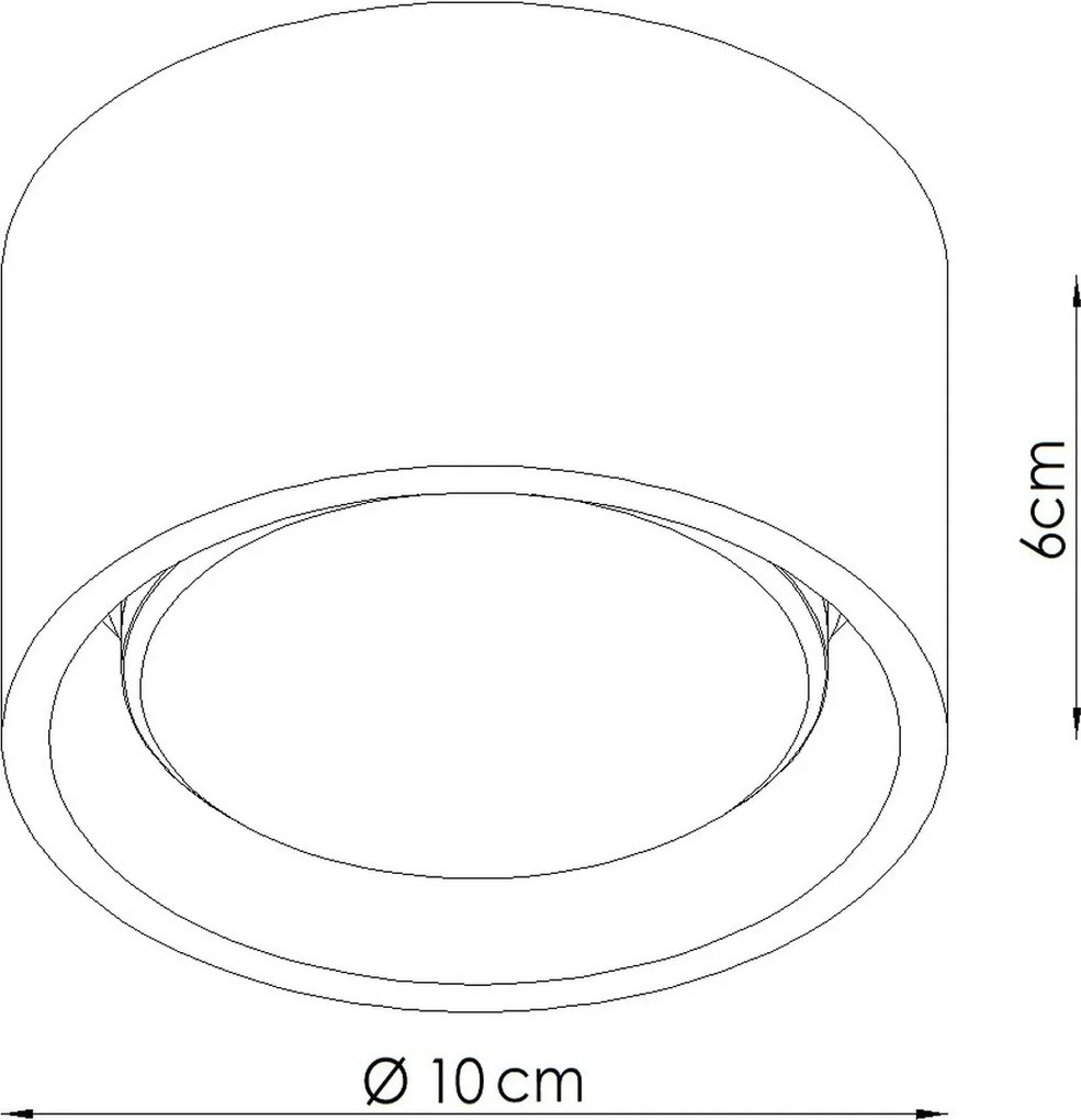 Sollux Lighting Stropní svítidlo MODO 1 bordó GX53