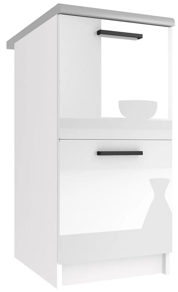 Kuchyňská skříňka Belini spodní 40 cm bílý lesk s pracovní deskou  INF SD2-40/0/WT/W/0/B1