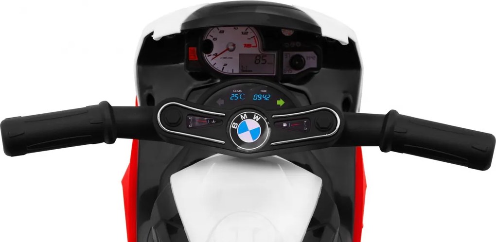 Ramiz BMW S1000 RR Mini dětský motocykl na baterie červený + 3 kolečka + zvuky + LED