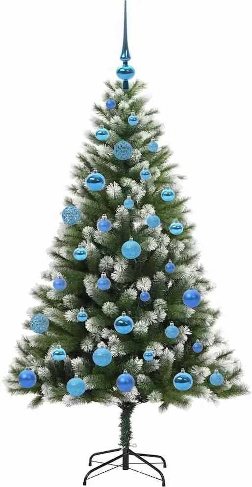 Umělý vánoční stromeček s umělým sněhem 150 LED Teplá bílá 3395440
