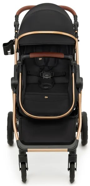 KINDERKRAFT - Kombinovaný kočárek 3v1 ESME Pure black + autosedačka MINK PRO