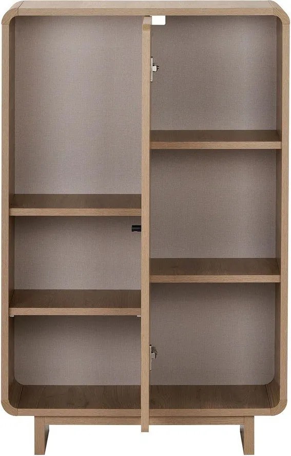 Skříňka v dekoru dubu ve světle přírodní barvě 70x110x34 cm Torina – Nordure