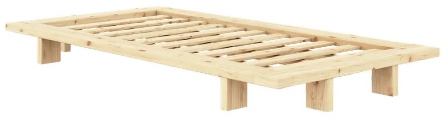 Jednolůžková postel z borovicového dřeva s roštem v přírodní barvě 90x200 cm Japan – Karup Design
