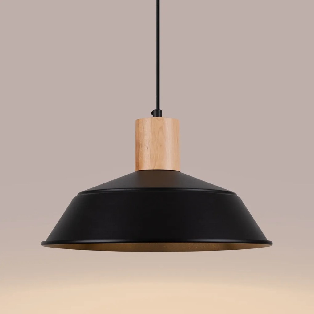 Sollux Lighting Závěsné svítidlo FANO Černá