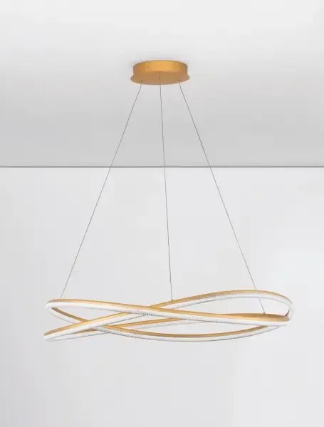 Designový lustr Ophelia zlatá