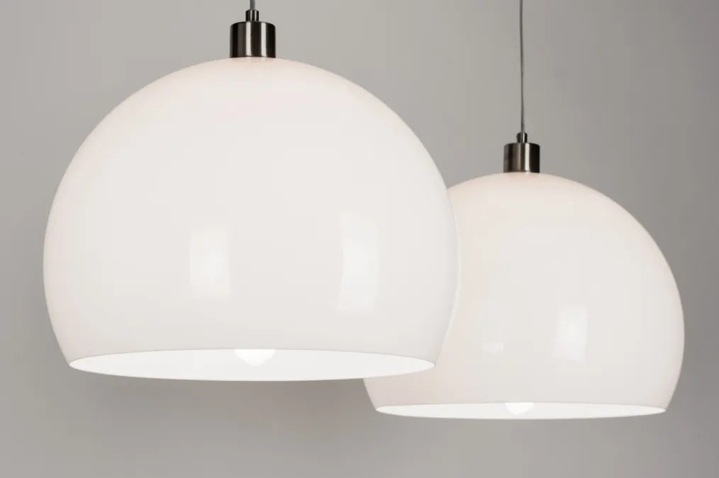 Závěsné designové bílé svítidlo nad stůl Duo Luminale Unima