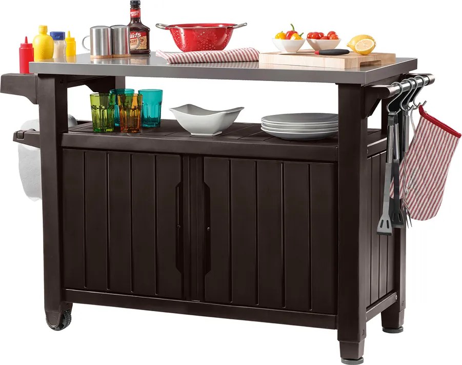 KETER UNITY XL 207L stůl hnědý