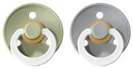 Bibs Dudlíky kaučuk 2 ks 6-18 měsíců Colour Sage/hunter green