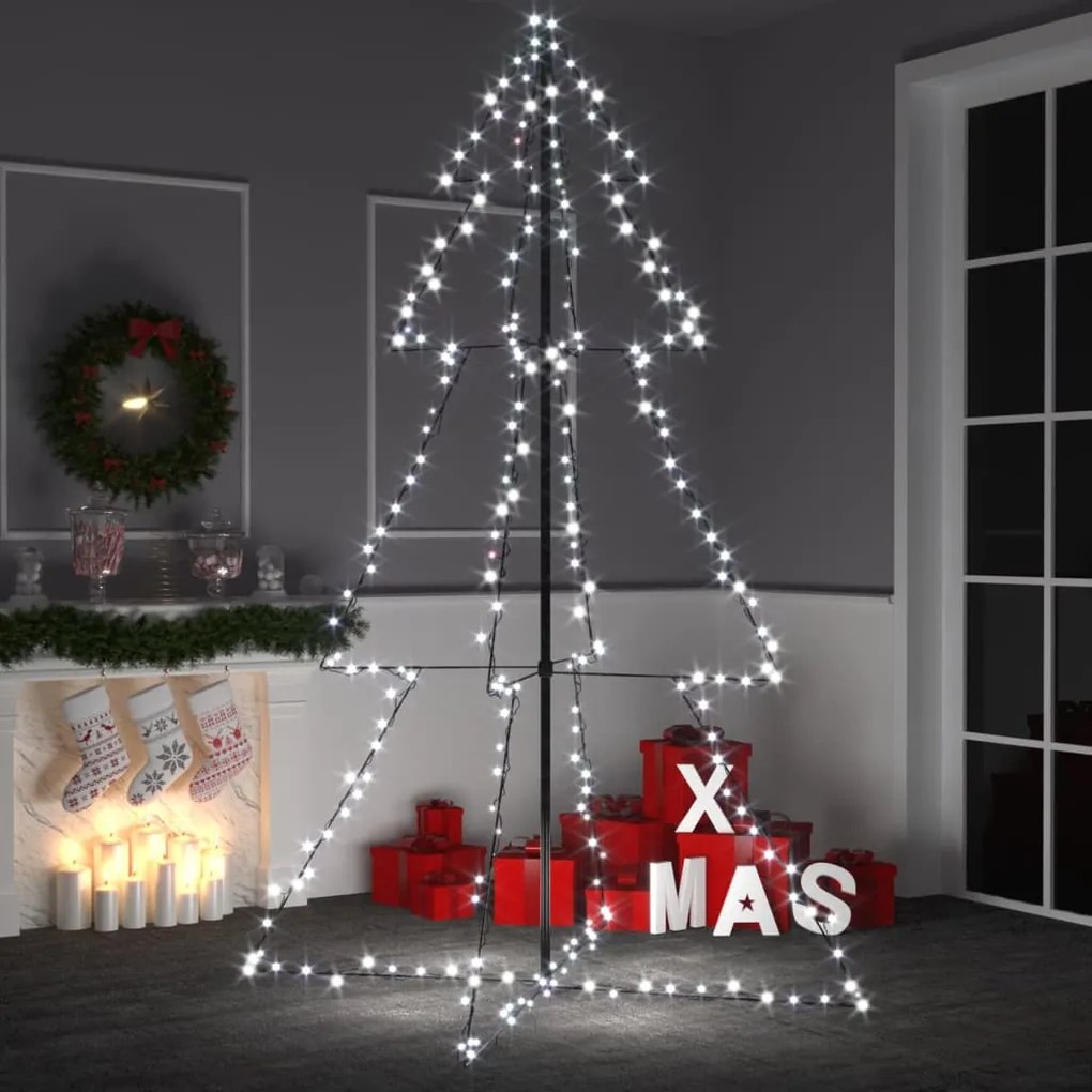 Vánoční stromek kužel 240 LED diod dovnitř i ven 118 x 180 cm,  328583 HangarStore.cz