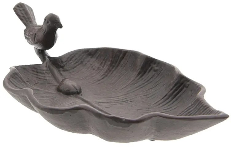 Litinové pítko pro ptáčky Bird – 26x15x8 cm