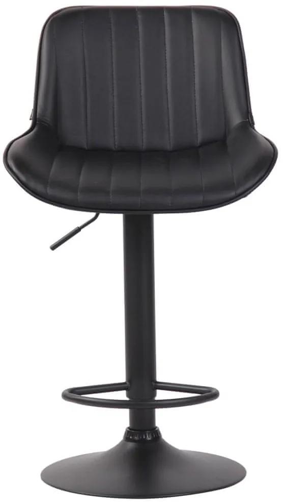 Bhm germany Barová židle Lentini, syntetická kůže, černá / černá