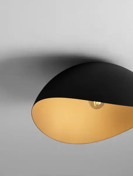 LED černo-zlaté designové stropní svítidlo Opsi 50